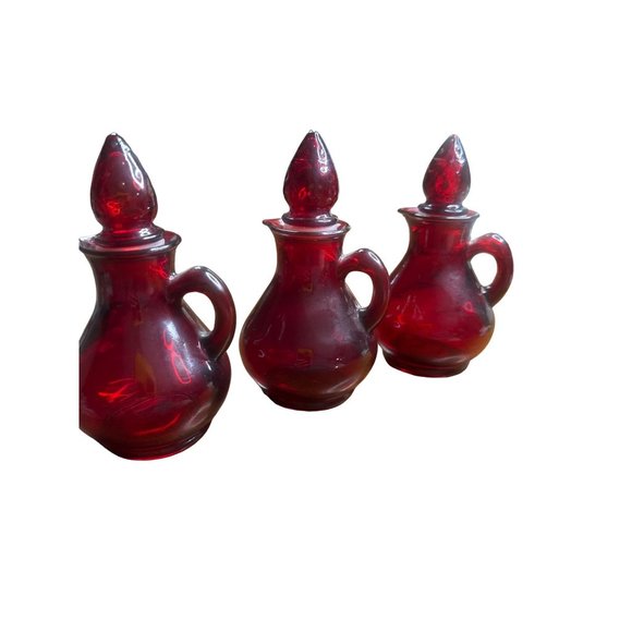 Avon | Storage & Organization | Vtg Ruby Red Avon Bath Oil And Soap ...